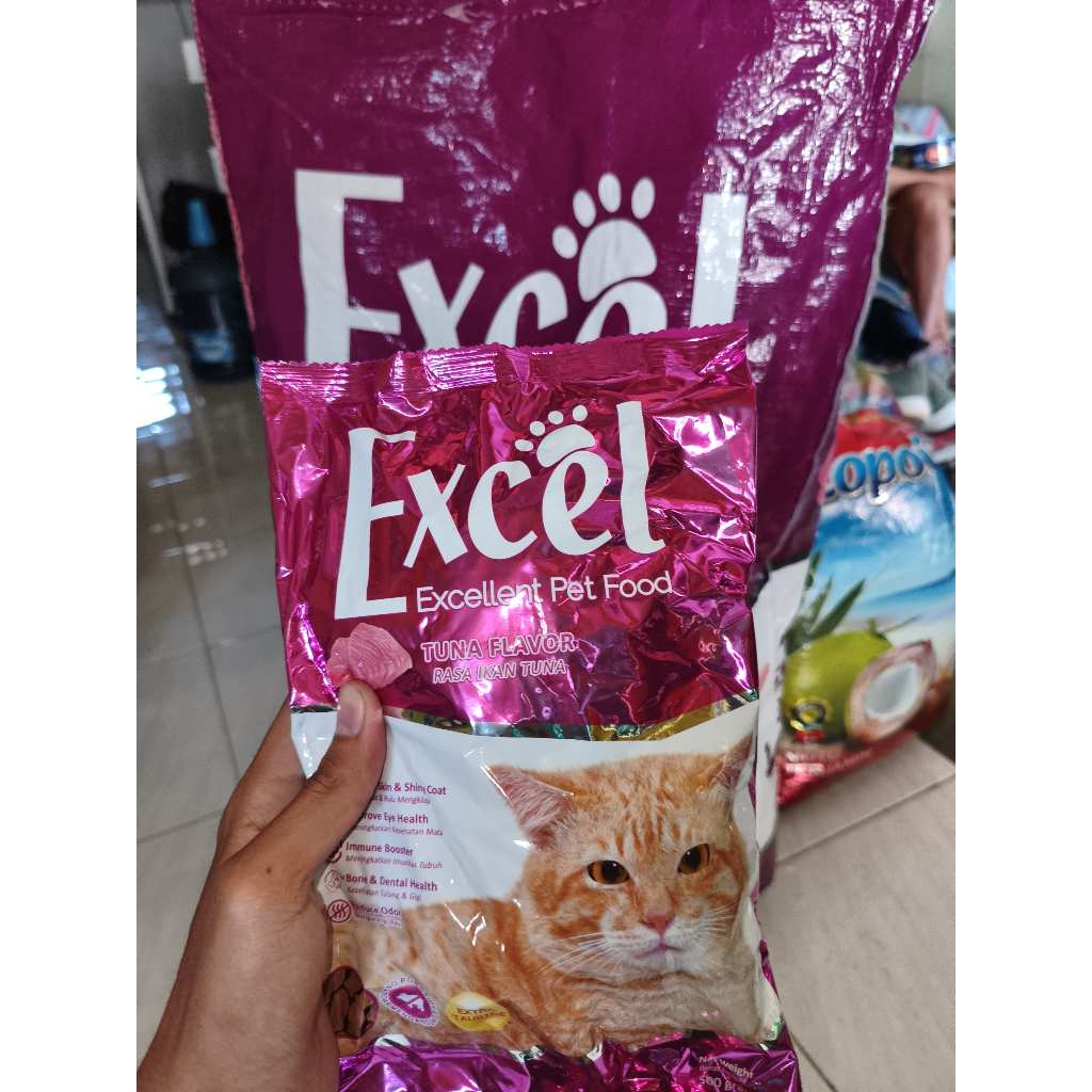 Jual langsung kirim makanan kucing excel 500 gr kemasan pabrik ...
