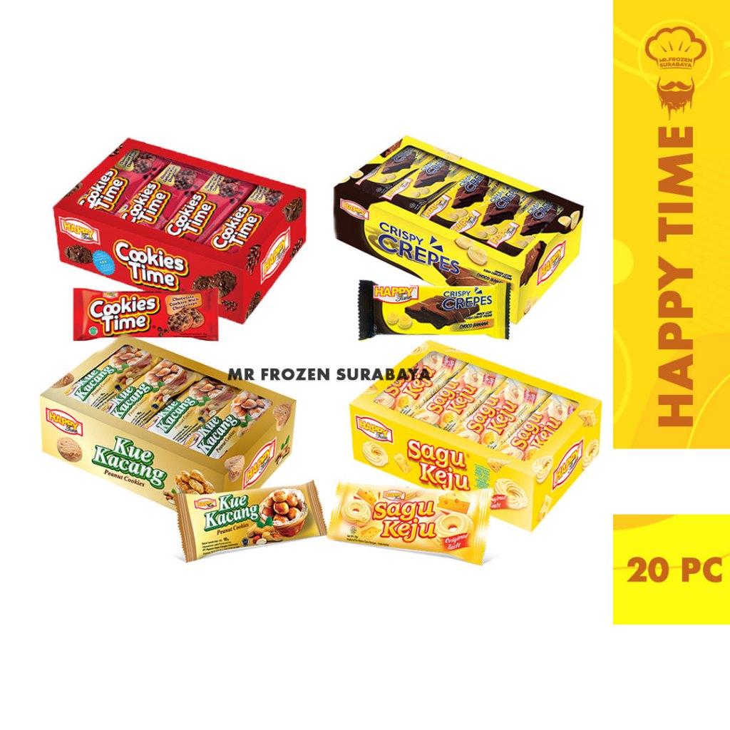 Jual Happy Time Cookies Time - Sagu Keju Peanut Cookies Aneka Bentuk ...