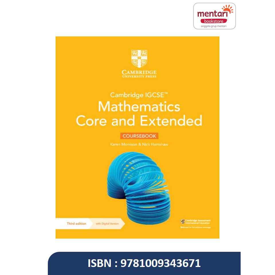 Jual Cambridge Igcse™ Mathematics Core And Extended Coursebook With Digital Version 2 Years