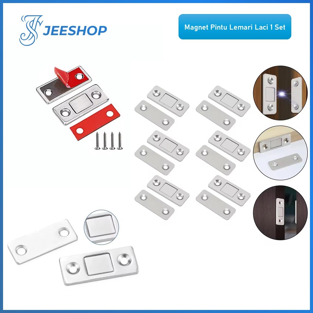 Jual Magnet Pintu Lemari 1 Set Magnetic Cabinet Magnet Perekat Pintu ...