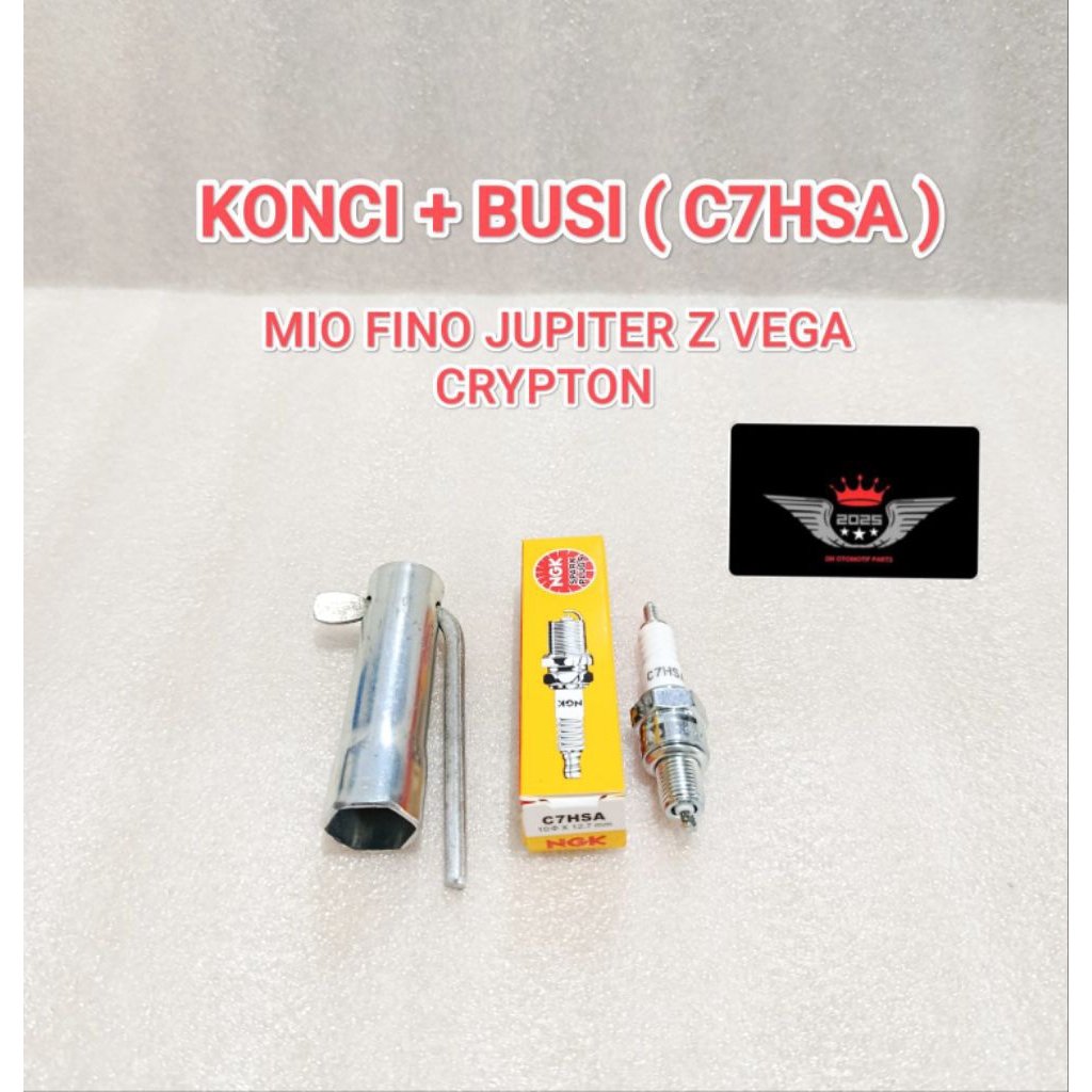 Jual KONCI BUSI + BUSI ( C7HSA ) SPARK PLUGS MIO SMILE MIO SPORTY FINO ...