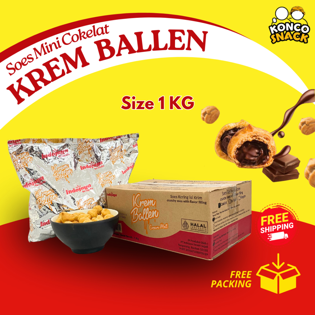 Jual Kue Sus / Soes Mini Kering Isi Krim Cokelat Lumer 1 Kg - Indojaya ...