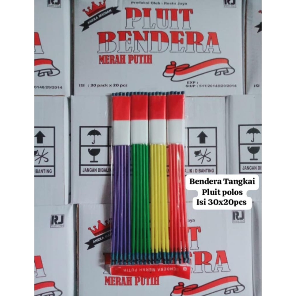 Jual BENDERA STIK PLUIT MERAH PUTIH ISI 20 PCS | Shopee Indonesia