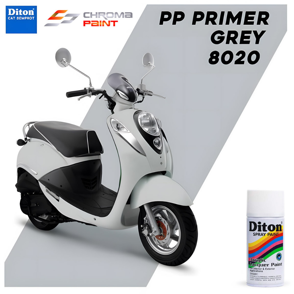 Jual Diton PP Primer Grey 8020 – Cat Dasar Khusus Plastik & Besi, Daya ...