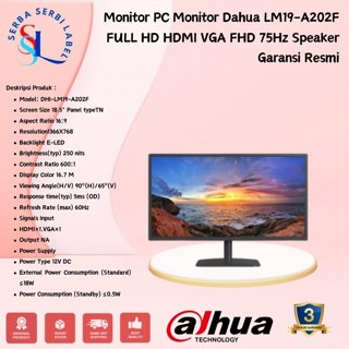 Jual LED Monitor Dahua 19" Inch DHI-LM19-A200 HDMI CCTV Garansi Resmi | Shopee Indonesia