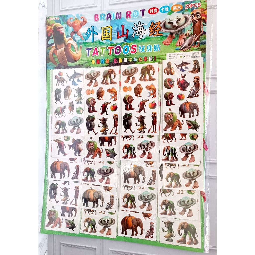 Jual MIMI ACC GROSIR 1LBR(20PCS) TATTO TUNG TUNG SAHUR | TATO ANAK TUNG ...