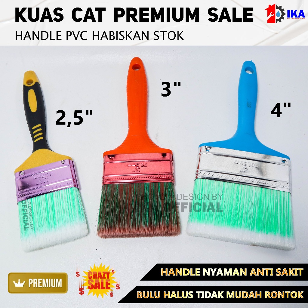 Jual Koas Cat / Kuas Cat Gagang Fiber / Kuas cat kuas cat murah ...