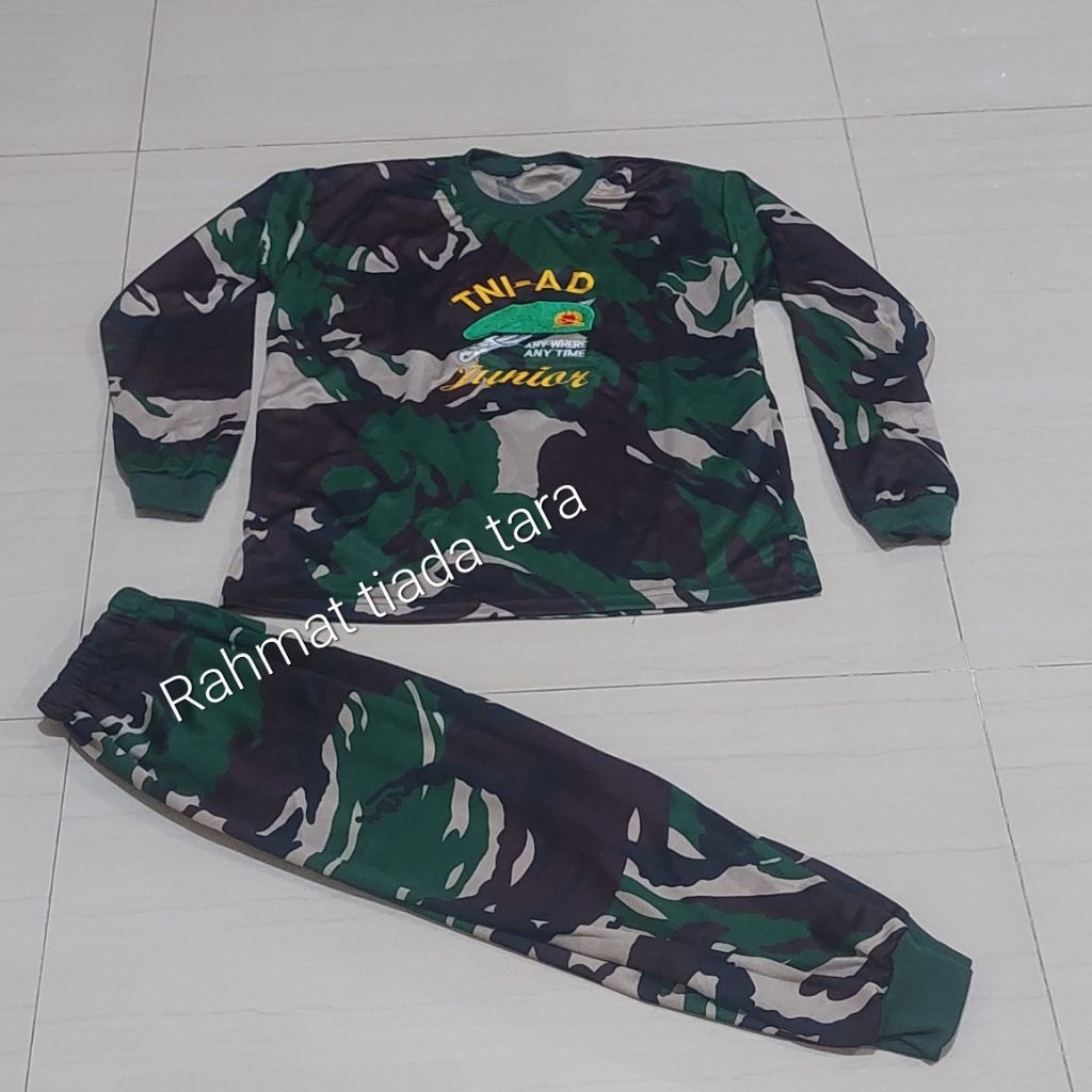 Jual STELAN KAOS ANAK PANJANG LORENG TNI BAHAN DRYFIT BORDIR TNI AD,TNI AL,MARINIR | Shopee ...