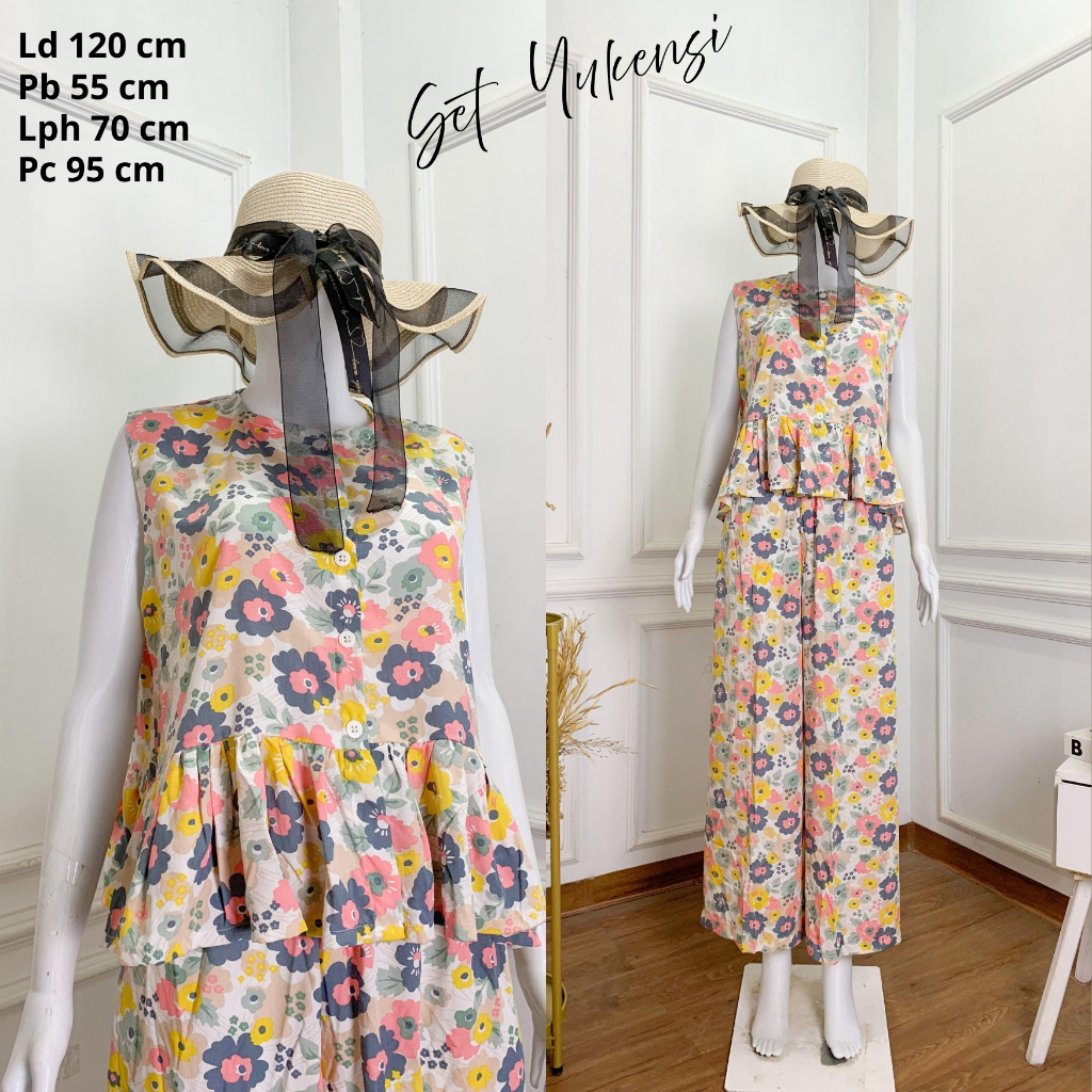 Jual Set Yukensi//One set Yukensi Kekinian Motif Menarik Bahan Rayon ...