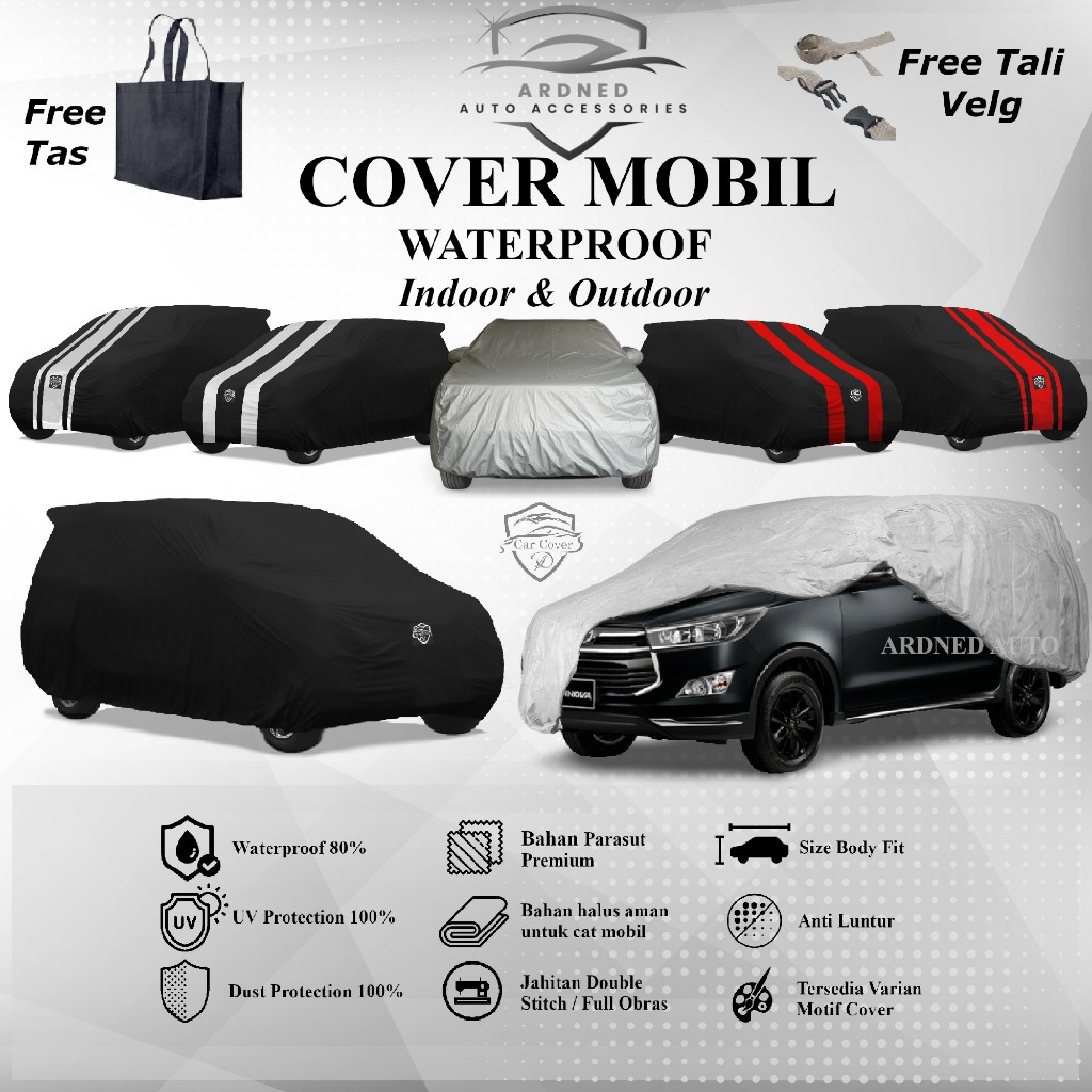 Jual sarung cover body mobil kijang innova / innova all new / reborn ...