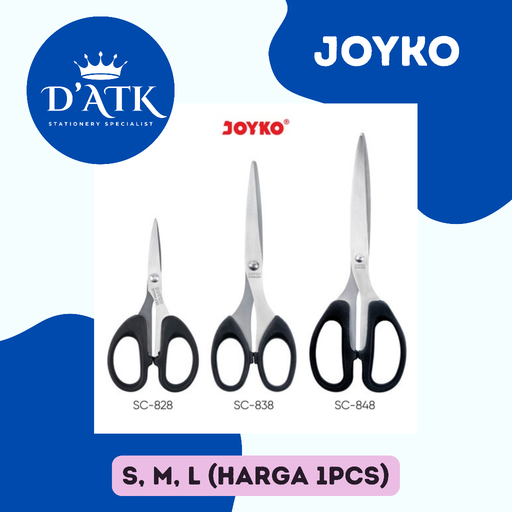 Jual Scissors / Gunting Kertas Joyko SC-828 (Kecil) / SC-838 (Sedang ...