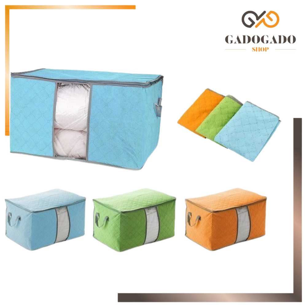 Jual GGS HL0037 Bamboo Storage Box Tempat Penyimpanan Baju Organizer ...