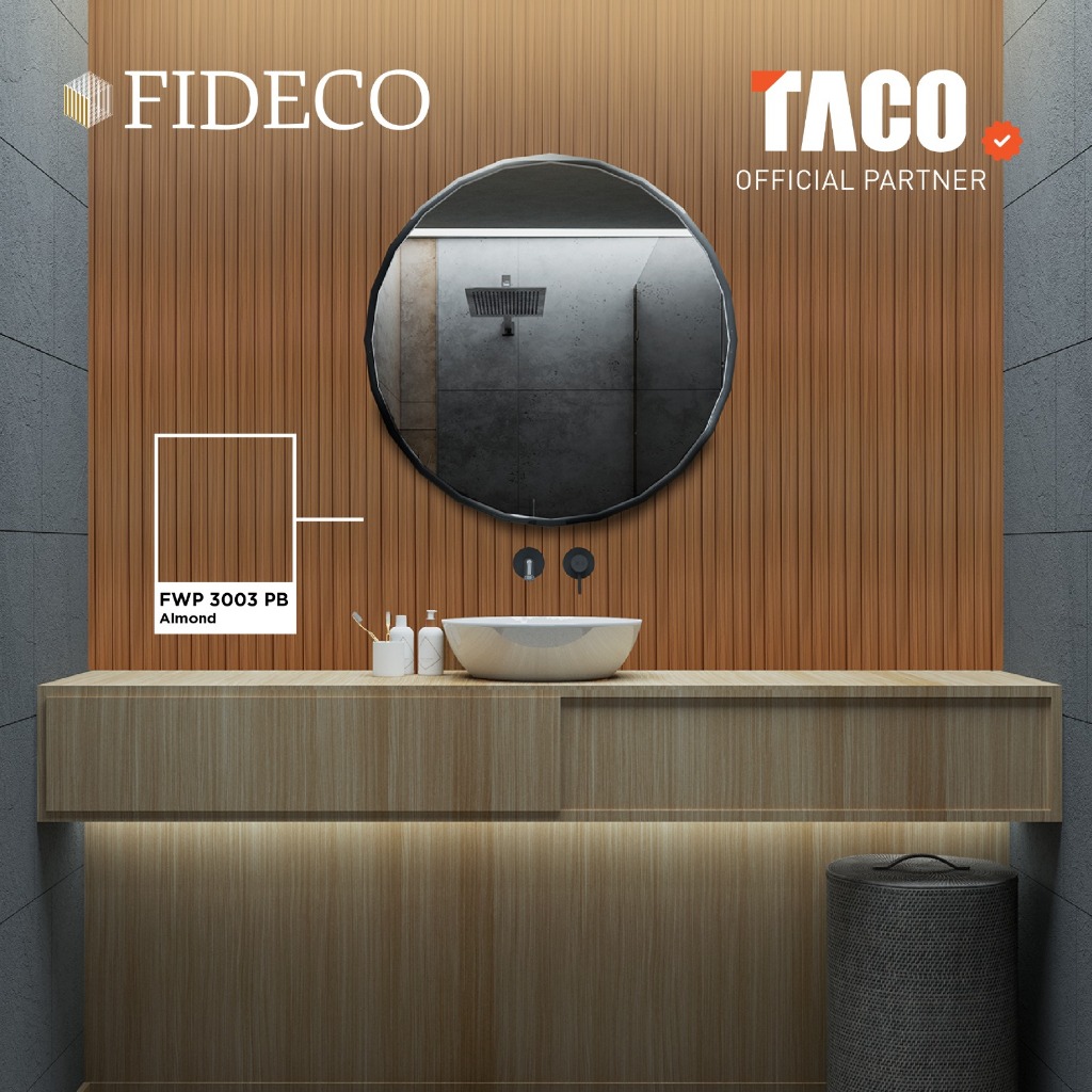 Jual TACO WPC Deco Panel Big Grooves – WP 3003 PB Woodgrain Almond ...