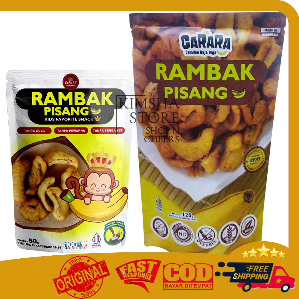 Jual Rambak Pisang CaRaRa Keripik Pisang Camilan Raja Raja Snack Food ...