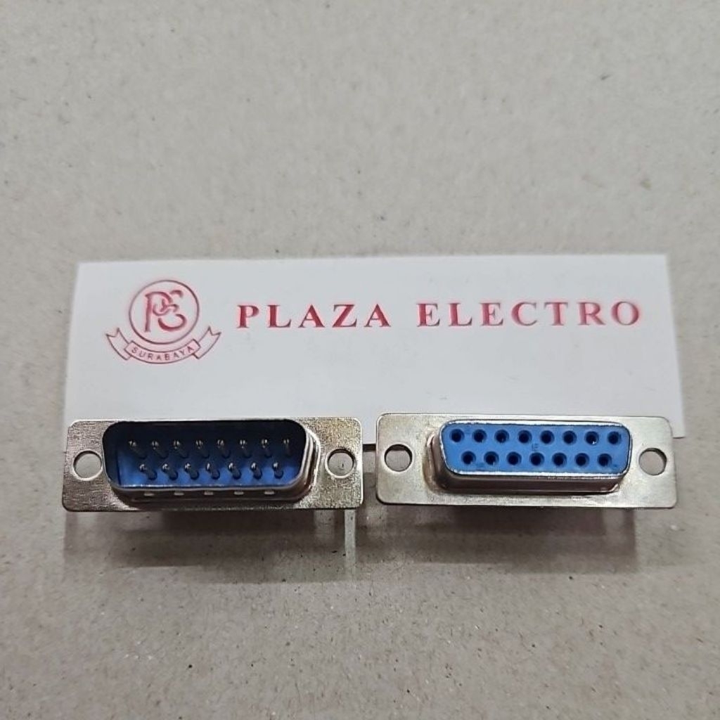 Jual KONEKTOR DB15 DB 15 MALE FEMALE SOCKET ADAPTER SERIAL PORT ...