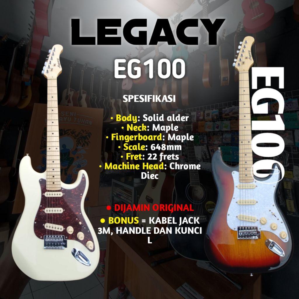 Jual GITAR ELEKTRIK LEGACY EG100 ORIGINAL GITAR LEGACY STRATOCASTER ...