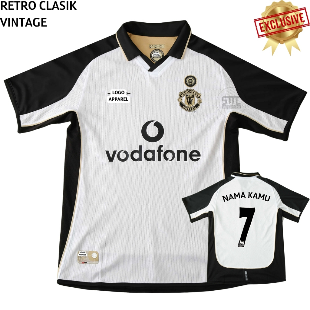 Jual Jersey Retro Mnchstr Untd Away Riversible 2001/2002 Baju Bola ...