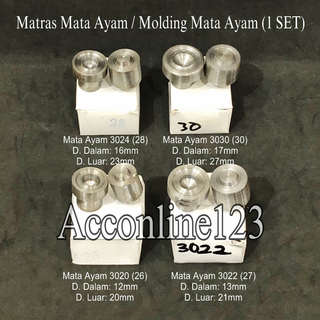 Jual Matras Mata Ayam / Molding Mata Ayam (1 SET) Atas Bawah / Matras ...