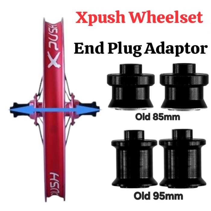 Jual Xpush Adapter End Cap Wheelset Hub Adaptor Pushbike Old 95mm 85mm ...