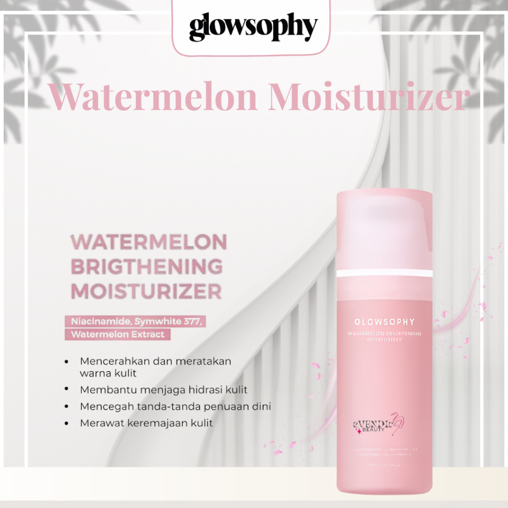 Jual READY Glowsophy Watermelon Moisturizer Skin Barrier Niacinamide ...