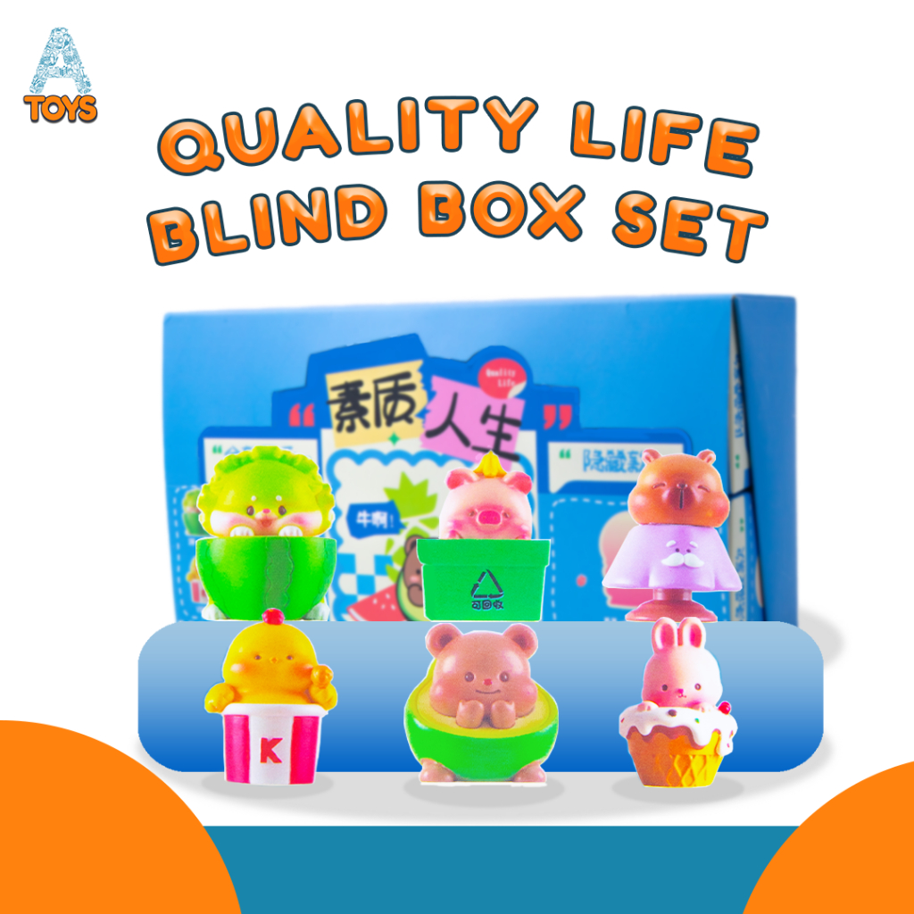 Jual Mainan Blind Box Kartun Lucu – Quality Life Action Figure 6 Model ...