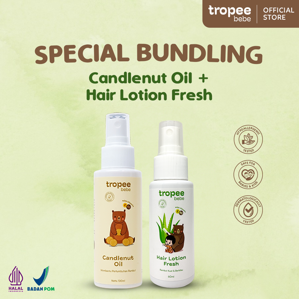 Jual Tropee Bebe - Super Duo Minyak Kemiri 100ml + Hair Lotion Fresh ...
