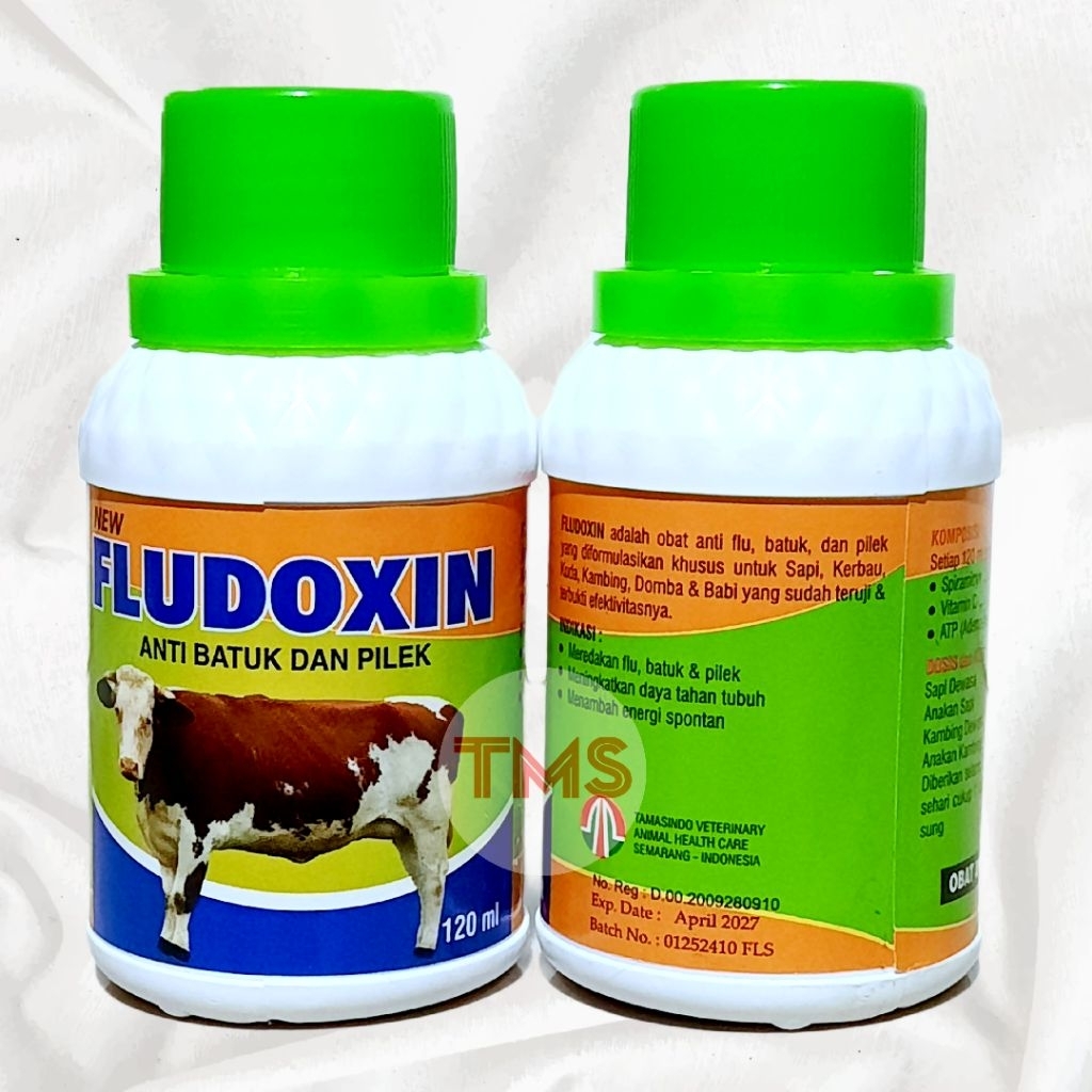 Jual Fludoxin 120ml Obat batuk pilek kambing domba sapi | Shopee Indonesia
