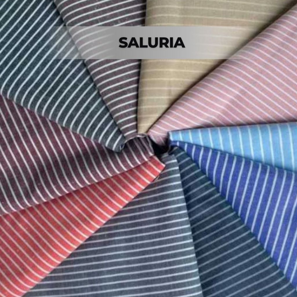Jual Kain Katun Oxford Salur 1/2 cm Yarndyed Saluria salur 1/2 cm ...