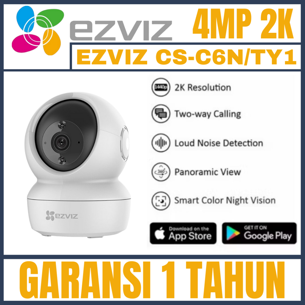 Jual EZVIZ C6N 4MP / TY1 PRO 4MP CCTV WIFI CAMERA WIRELESS | Shopee ...
