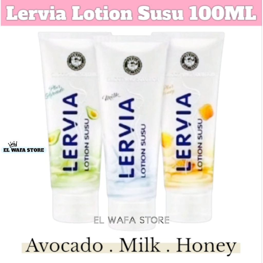 Jual Lervia Lotion Susu 100ML - Handbody Lotion | Shopee Indonesia