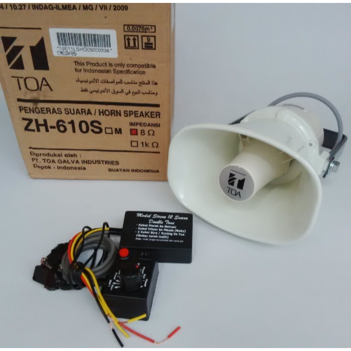 Jual Modul Sirine 12 Suara Double Tone dan Toa ,merk TOA 10 Watt ...