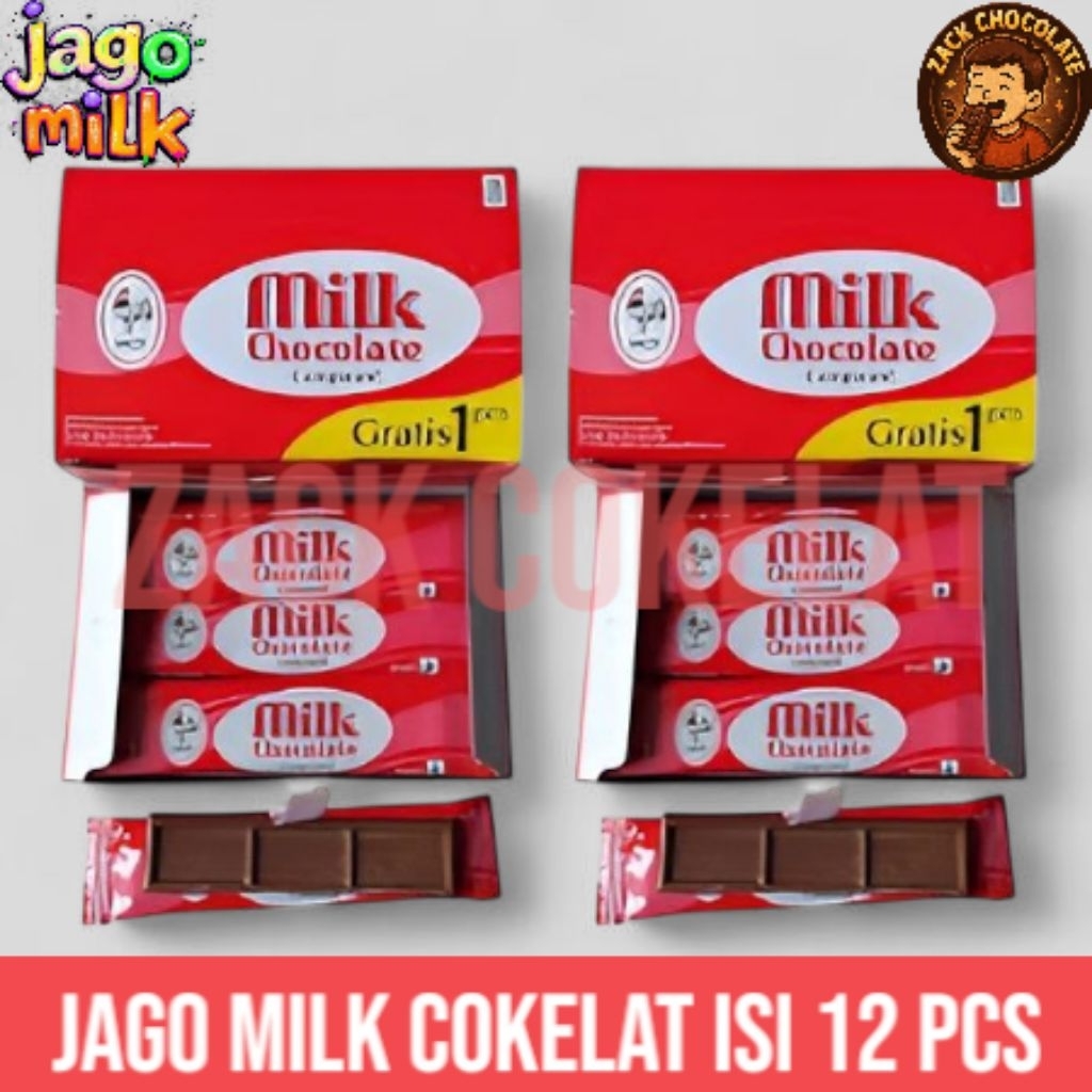 Jual Jago Milk Chocolate – Cokelat Susu Legendaris Isi 12 Pcs | Shopee ...