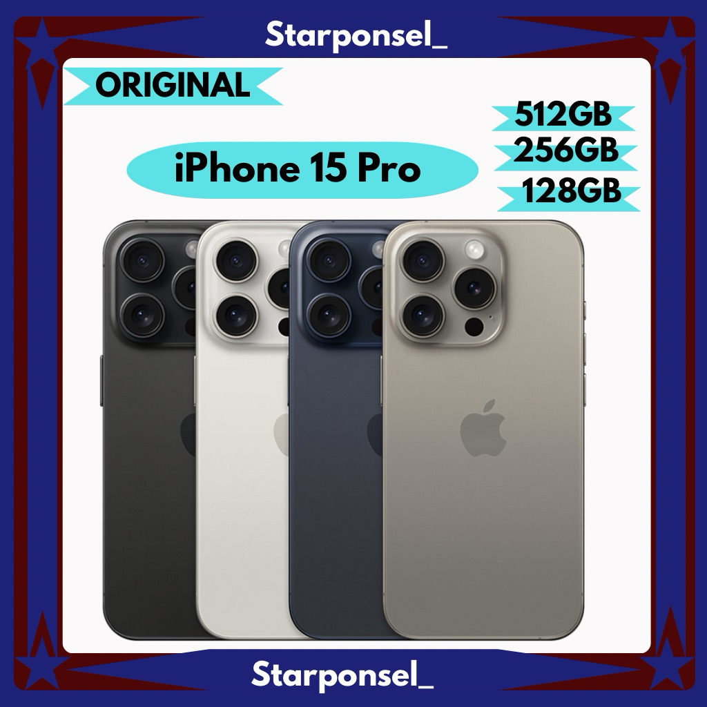 Jual IP 15 Pro 128GB 256GB 512GB 1TB Fullset Second Original Ex Inter | Shopee Indonesia