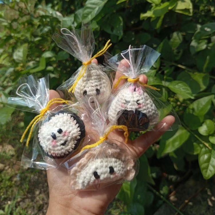 Jual Sushi Keychain | Amigurumi | Rajut | Shopee Indonesia