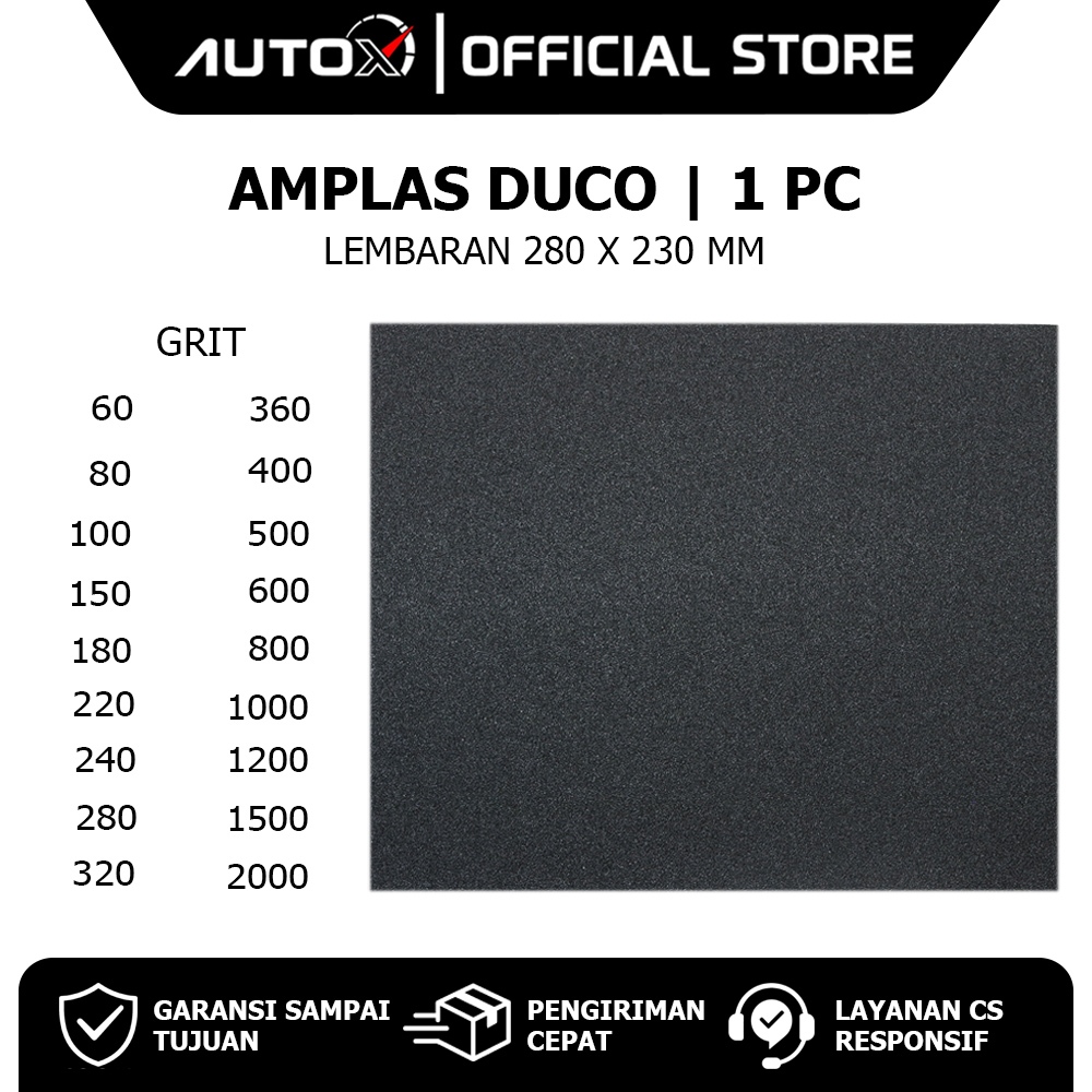 Jual Amplas Duco Grit 60 & 80 & 100 & 120 & 150 & 180 & 220 & 240 & 280 ...