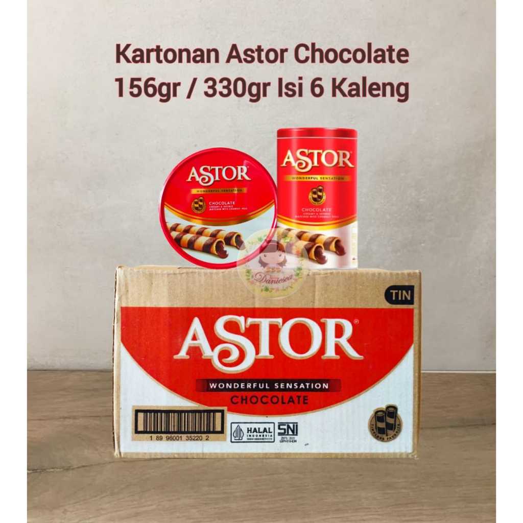 Jual Astor kaleng 1 dus 6 kaleng astor wafer stick 330gr besar 156gr ...