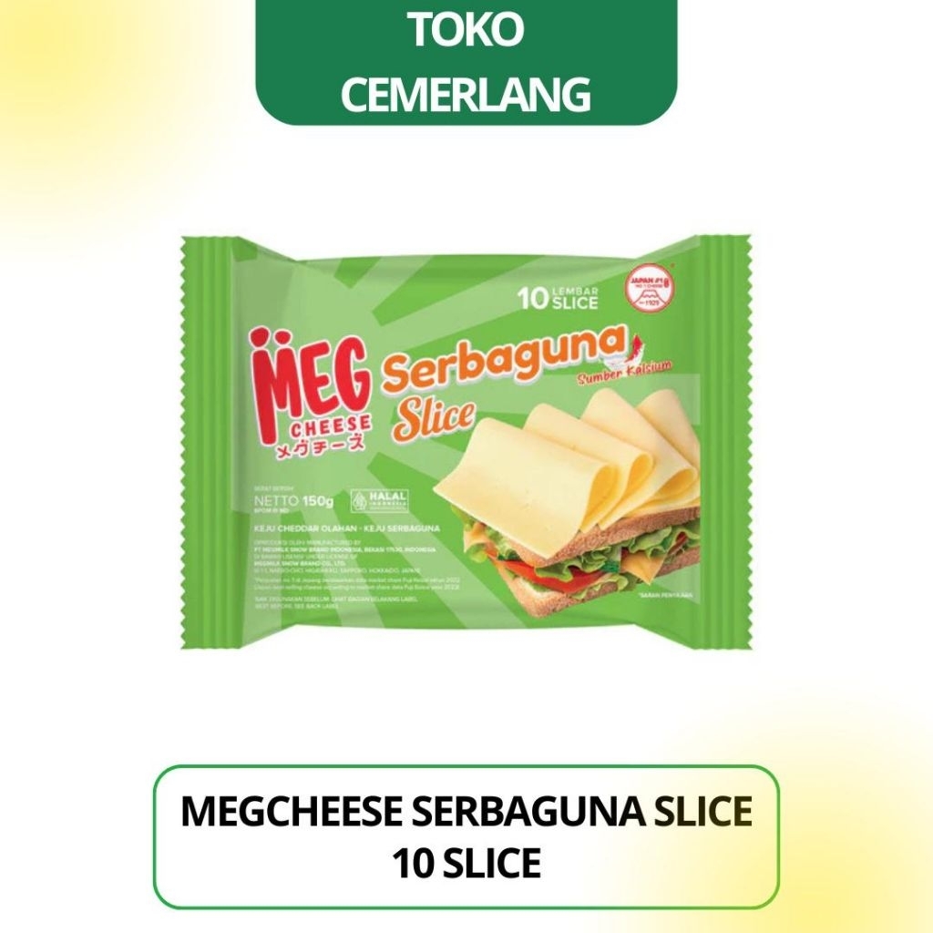 Jual Keju Meg Cheese Serbaguna Slice isi 10 slices 150 gr | Shopee ...