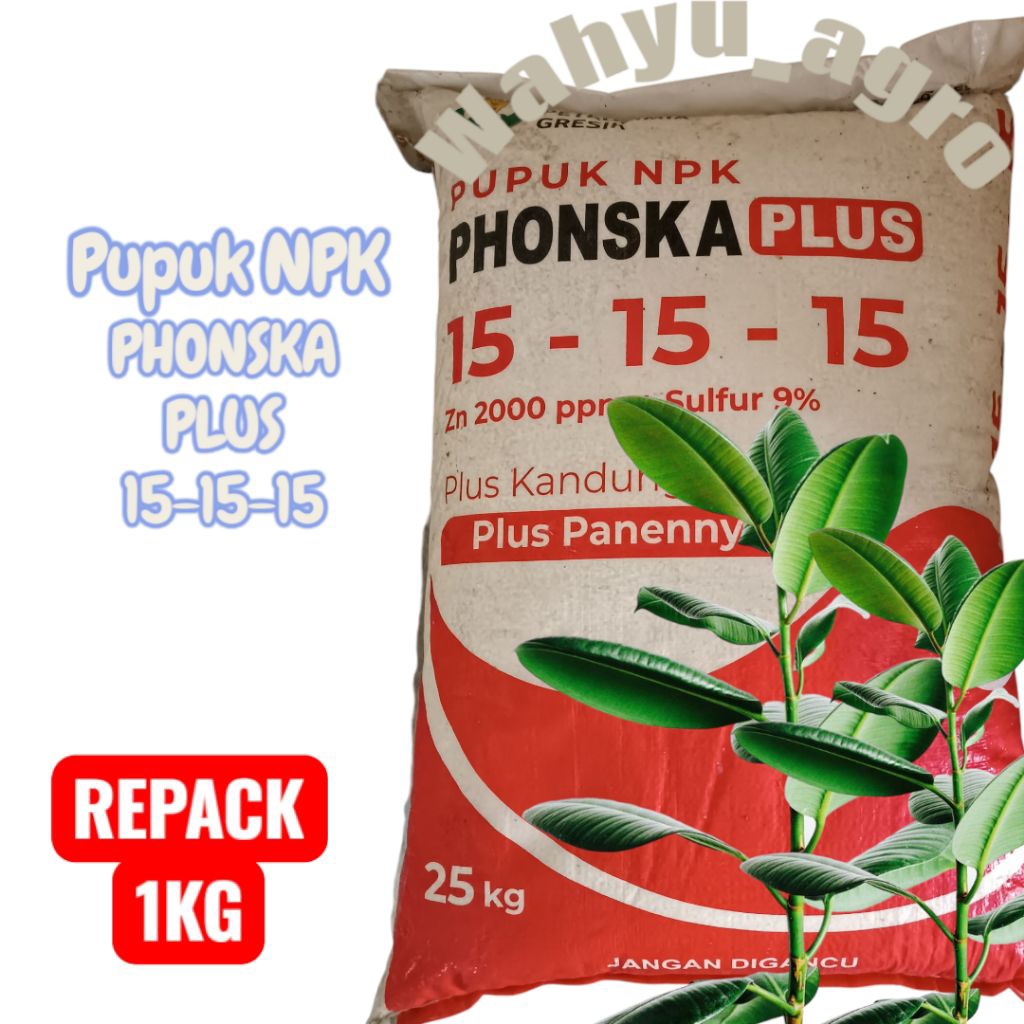 Jual PUPUK NPK PHONSKA PLUS,KEMASAN REPACK,1KG | Shopee Indonesia