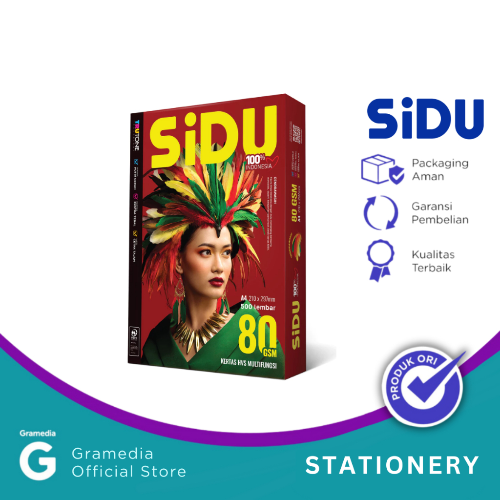 Jual Gramedia - Kertas HVS Sidu Fc 80 A4 210X297 | Shopee Indonesia