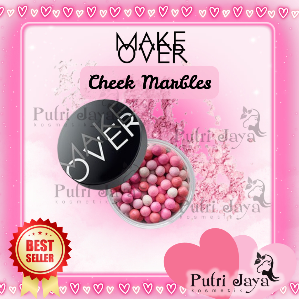 Jual MAKEOVER Cheek Marbles Blush On Marble | Shopee Indonesia
