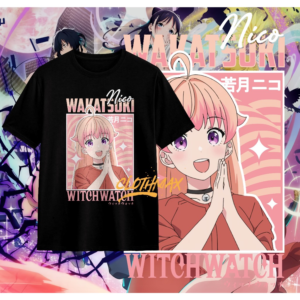 Jual Kaos Tshirt Baju Anime Witch Watch Nico Wakatsuki | Morihito Otogi ...