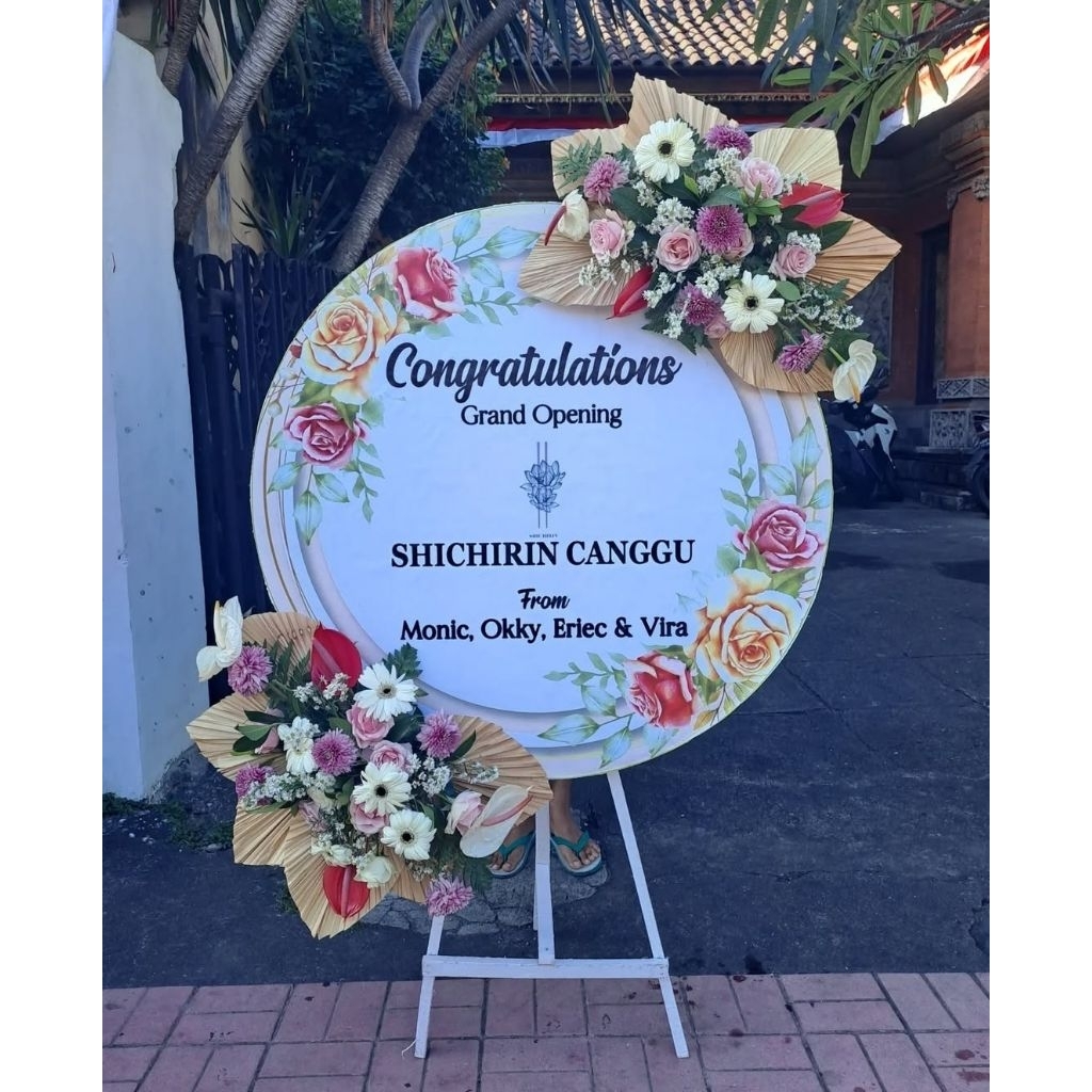 Jual Bunga papan / Bunga fresh / Bunga papan bulat / Grand opening ...