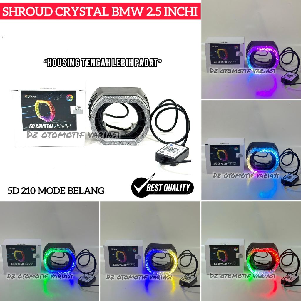 Jual Ring Shroud Lampu Biled Bmw Crystal Akrilik 5D 210 Mode Setting ...