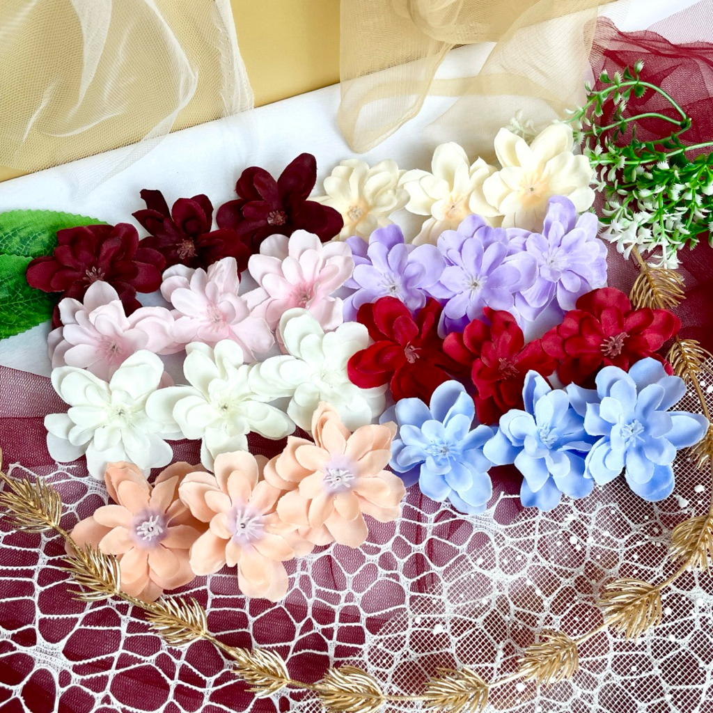 Jual CIGALLERY BUNGA DELPHINIUM SPRING Artificial Bahan Mahar | Shopee ...