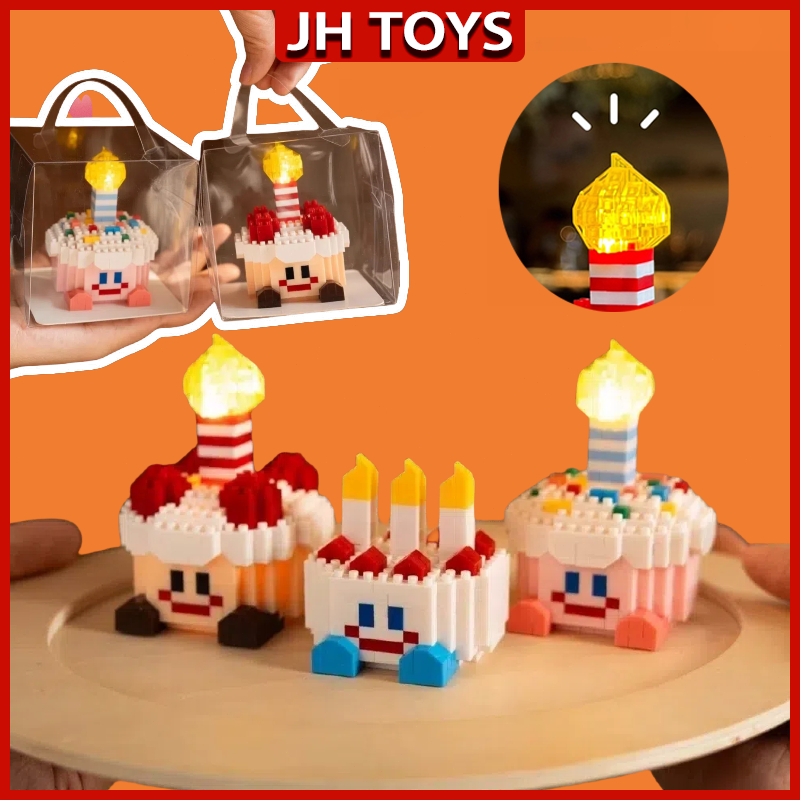 Jual JH TOYS Bricks Kue Ulang Yahun Mainan Balok Susun Mini Kue Mainan ...
