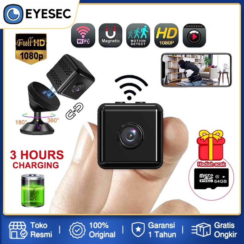 Jual EYESEC CCTV Mini 1080P Kamera Wifi Camera Mini Spy Cam Tersembunyi ...