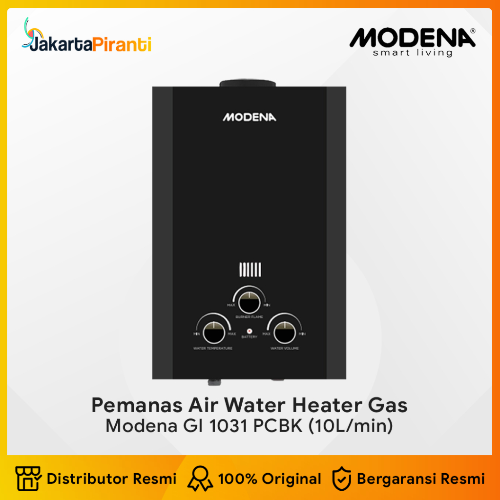 Jual Modena Gas Water Heater GI 1031 PCBK / GI1031PCBK Pemanas Air ...