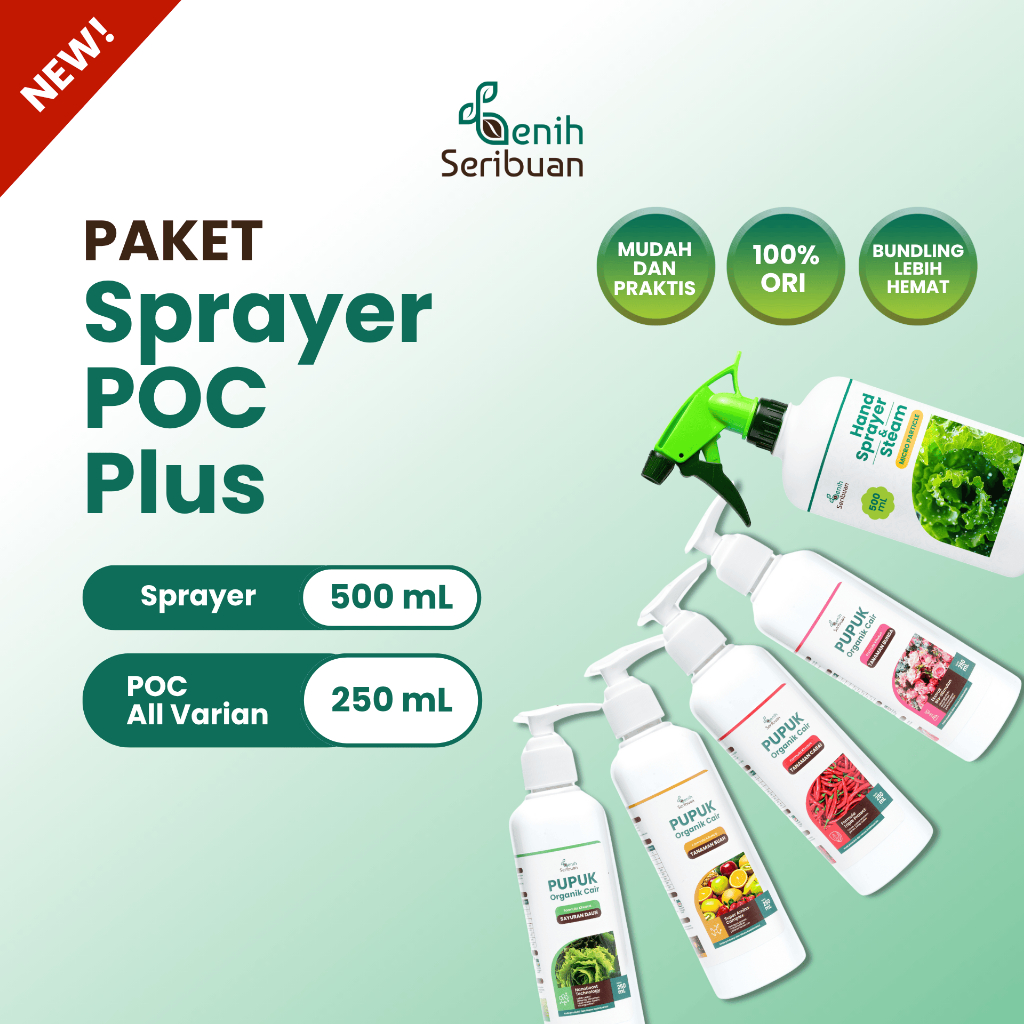 Jual Benih Seribuan - Bundling Botol Sprayer 500 ml dan POC Daun 250 ml ...