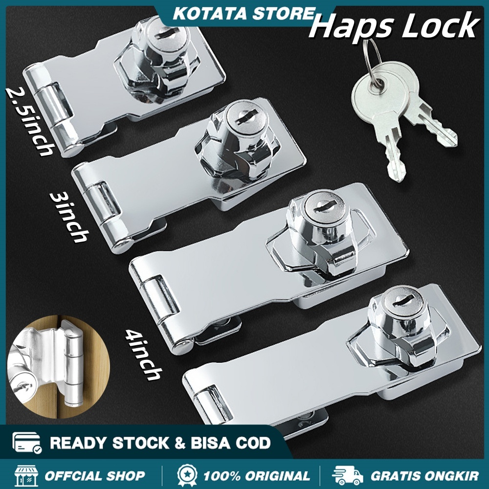 Jual 2.5/3/4 Inch Overpal Kunci Haps Lock Stainless Tebal/Verpal ...
