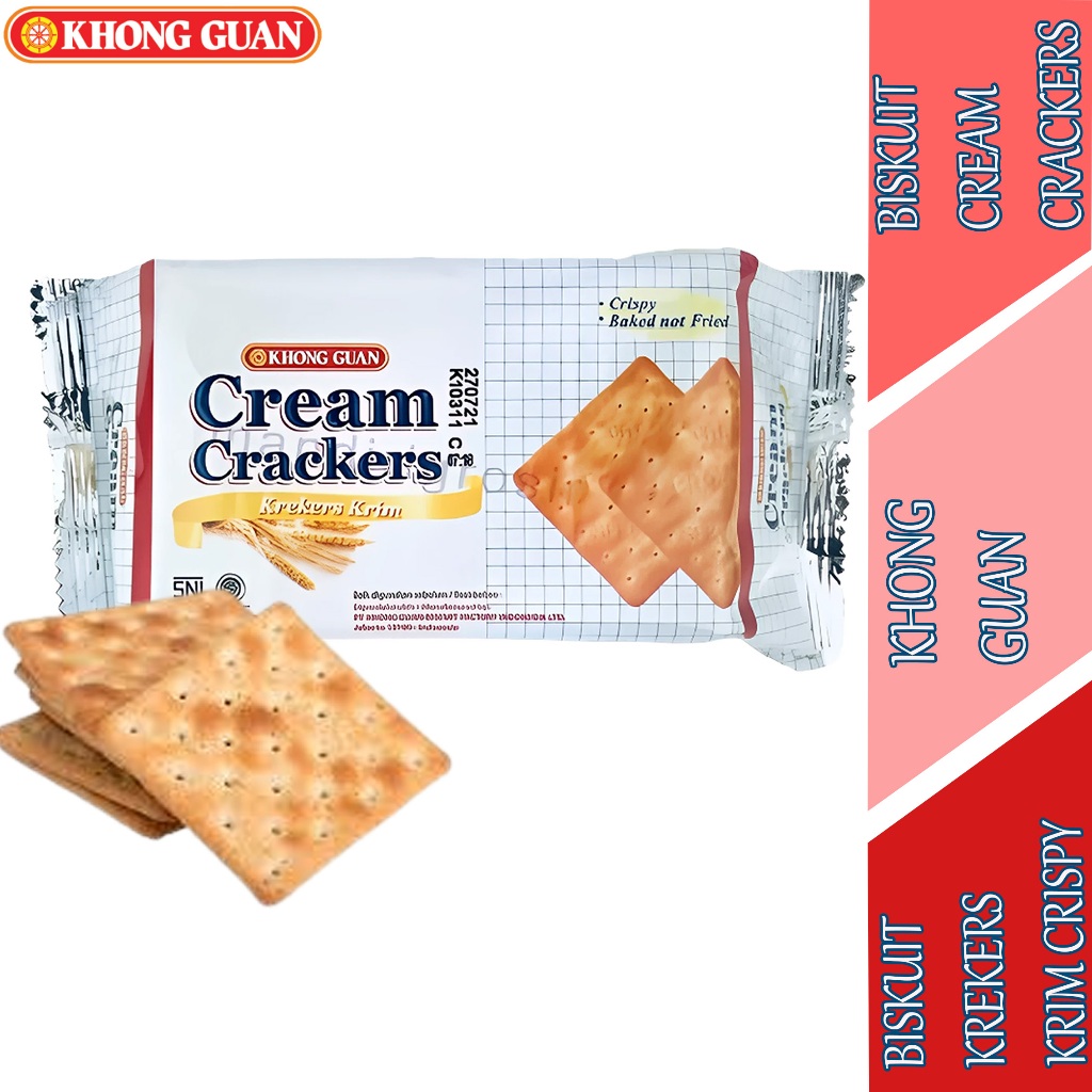 Jual Biskuit Krekers Krim Crispy - Khong Guan - Biskuit Cream Crackers ...
